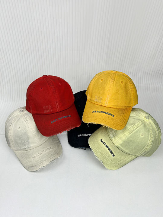 Retro American Worn out Design Baseball Cap Unisex Soft Top Deepened ...