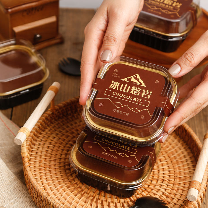 Iceberg Lava Chocolate Cake Packing Box Baking Cheese Mousse Ice Cheese ...