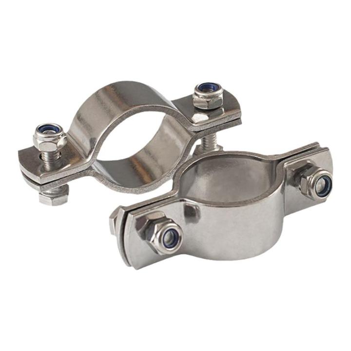 Thickened 304 Stainless Steel Pipe Clamp Fixed Pipe Pole Pipe Holder ...
