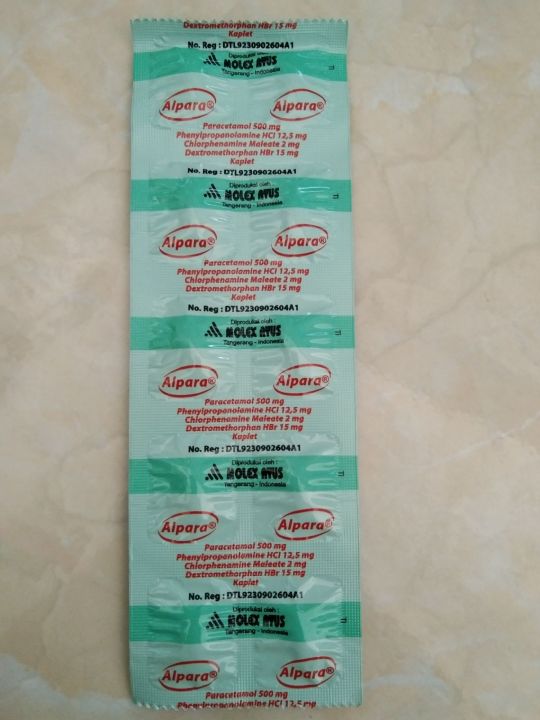 alpara kaplet( obat flu batuk, demam, pilek) | Lazada Indonesia