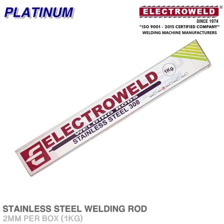 Per Box | ELECTROWELD Stainless Steel 308 Welding Rod 1/16” (2MM) | Sold Per Box (1Kg) | Lazada PH