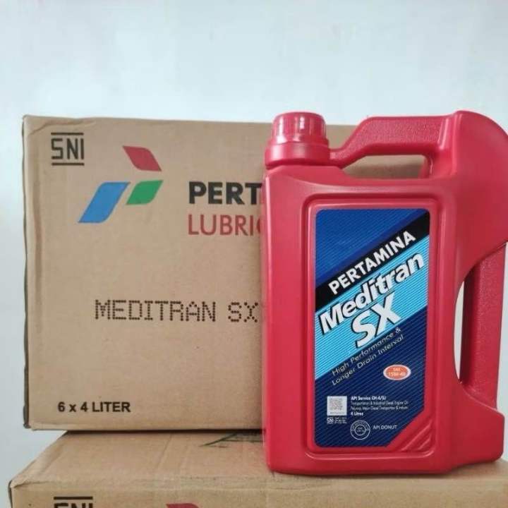 Sedus isi 6 galon OLI PERTAMINA DIESEL MEDITRAN SX SAE 15W-40 KEMASAN ...