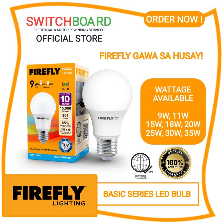 FIREFLY Basic Series Led Bulb - Daylight, Warm White, Cool White ...