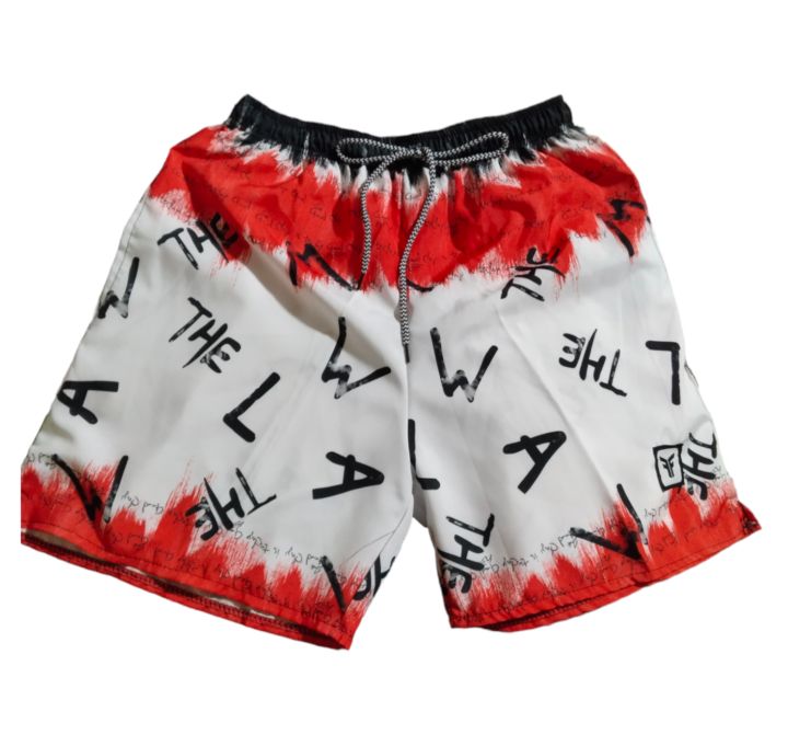 Taslan Shorts -The Wall Design | Lazada PH