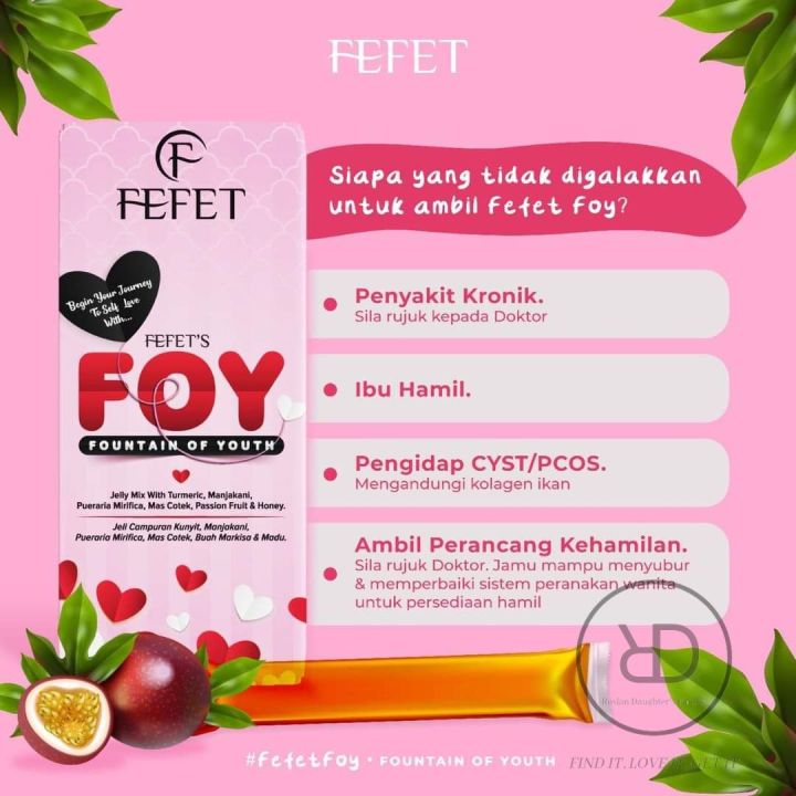 FEFET FOY (FOUNTAIN OF YOUTH) 🔥Y.E.S HOT SELING🔥 | Lazada