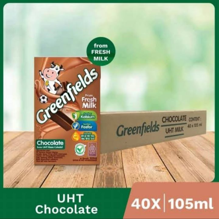 Susu Uht Greenfields Kemasan Baru isi 105ml 1 karton 40 pcs | Lazada Indonesia