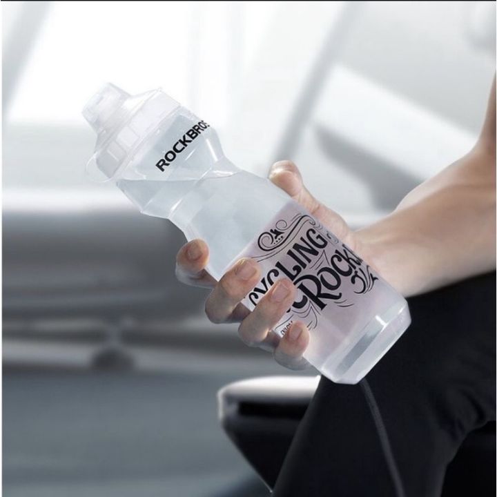 ROCKBROS Sports cycling water bottle PP5 silicone mouth 750ml (easy to ...