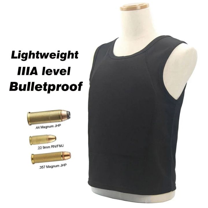 NIJ IIIA 3A Level Bulletproof Vest Soft Armor Lightweight Concealed ...