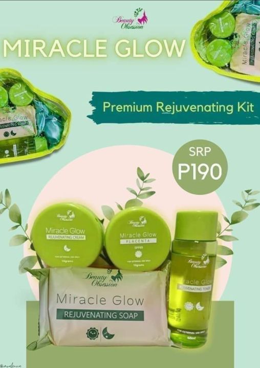MIRACLE GLOW PREMIUM REJUVENATING KIT 100% ORIGINAL (MILD SET NO TIIS ...