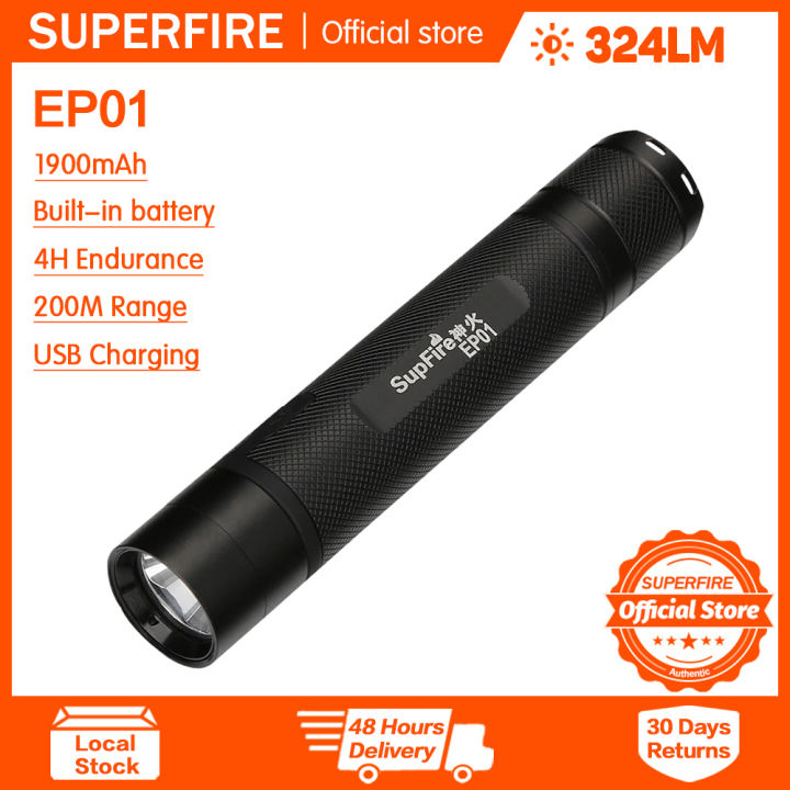 SUPERFIRE Flashlight EP01 LED Explosion-proof Flashlight Mini Portable ...