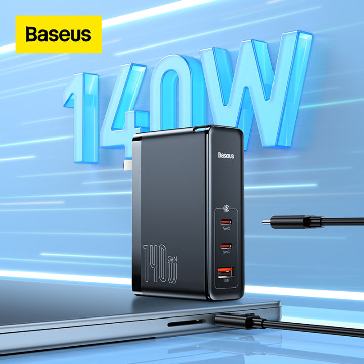 Baseus 140W GaN5 USB C Fast Charger PD3.1 QC4.0 Triple-port Quick ...