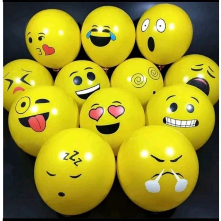 Balon Emoji / Emoticon Kuning 12inch | Lazada Indonesia