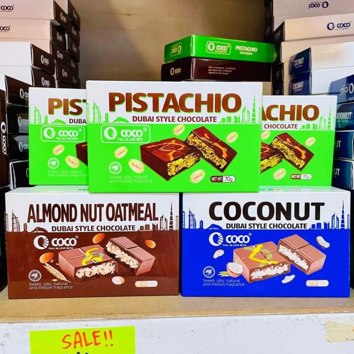 Dubai Style Chocolate (pistachio/almond/chocolate) | Lazada PH
