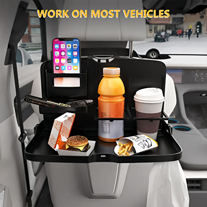 Car small table car rear folding dining table car eating artifact seat ...