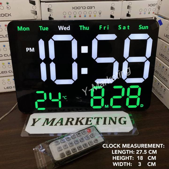 6652 Square Digital Alarm Clock with Timer And Countdown Remote Control ...