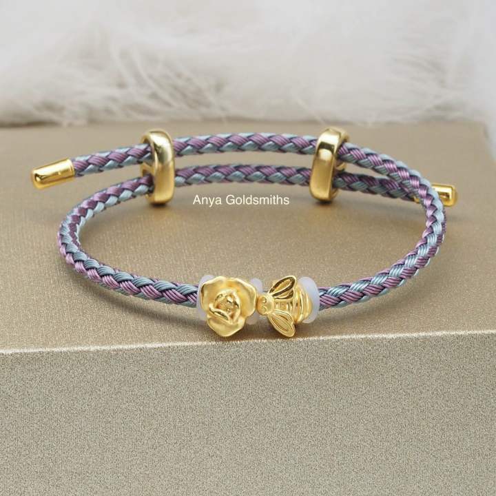 Anya Charmผึ้ง 0.35-0.4 กรัม ทองแท้99.9% | Lazada.co.th