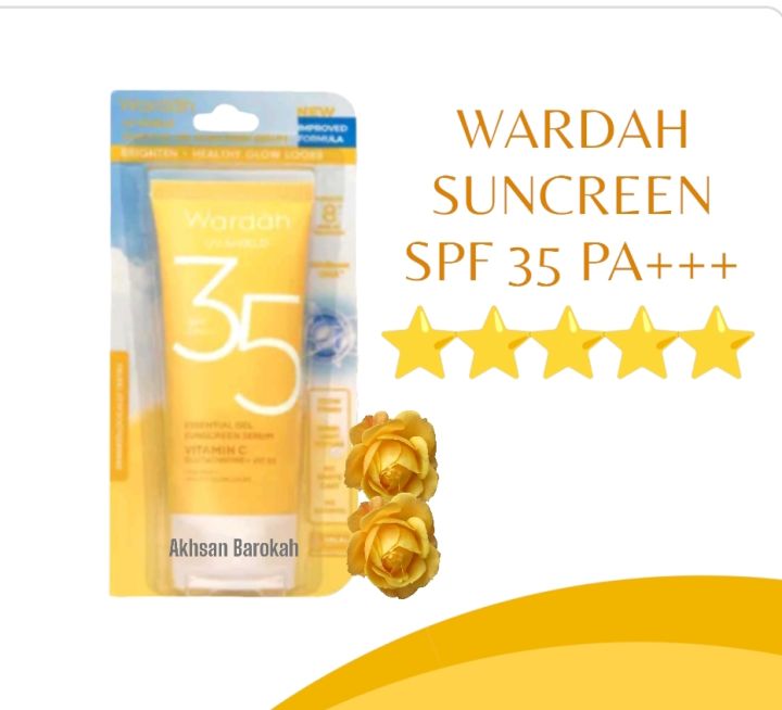 Wardah sunscreen gel SPF 35 PA+++ UV shield | Lazada Indonesia