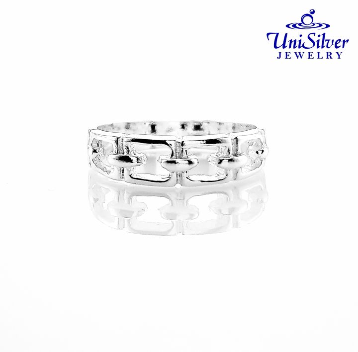 Unisilver 925 Sterling Silver Men's Ring ( MR293-1001) | Lazada PH
