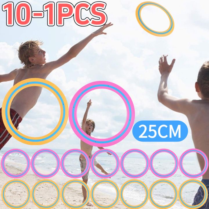 1-10PCS 25cm Flying Disc Portable Sports Play Discs Versatile Throwing ...