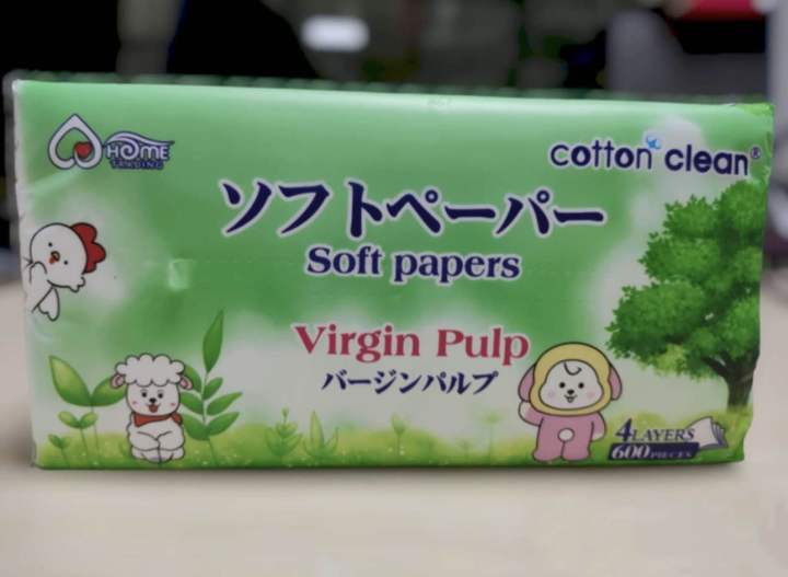 Cotton Clean Virgin Pulp Tissue Facial Tissue FDA Approved Soft Gentle ...
