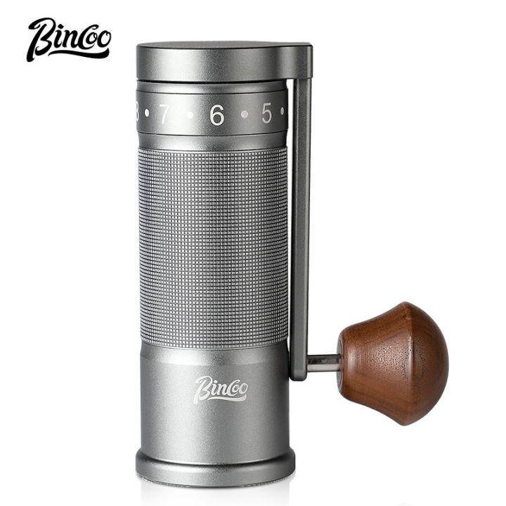 BINCOO เครื่องบดถั่วชงกาแฟแกนเหล็กเครื่องบดด้วยมือ CNC ภายนอกปรับได้ | Lazada.co.th