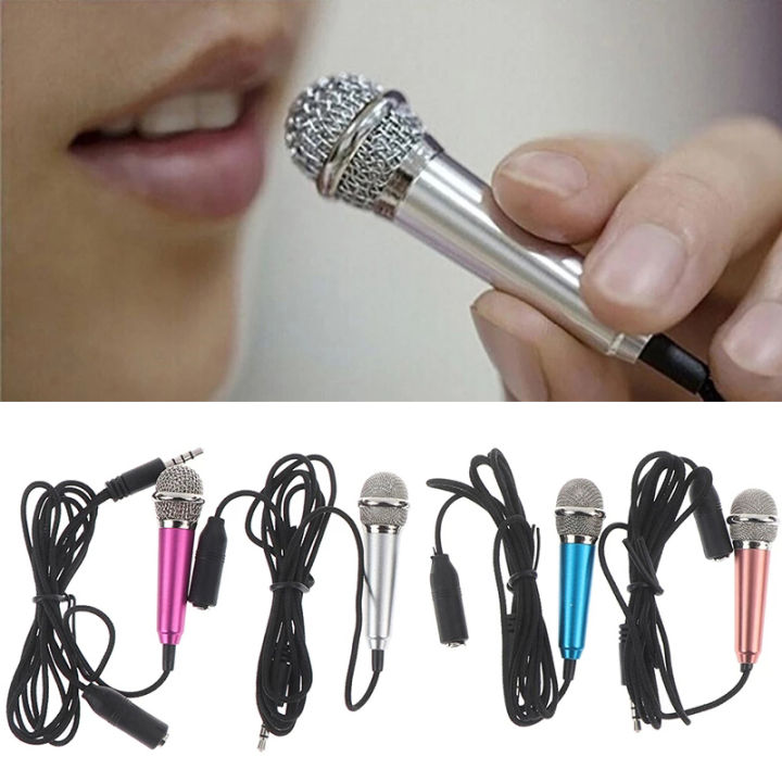 3.5mm Portable Stereo Studio Mic KTV Karaoke Mini Handheld Microphone ...