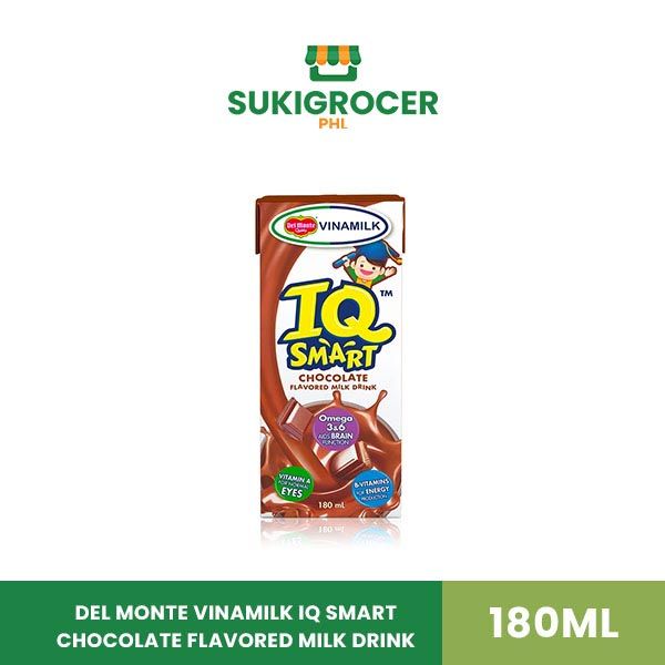 Del Monte Vinamilk IQ Smart Chocolate Flavored Milk Drink 180ml | Lazada PH