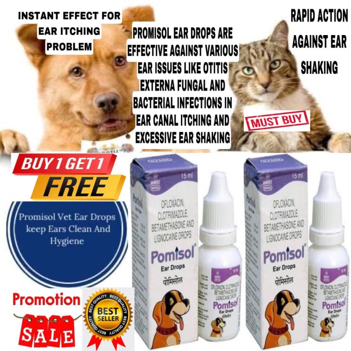 Promisol Vet Ear Drops keep Ears Clean And Hygiene Buy 1 Take 1 | Lazada PH