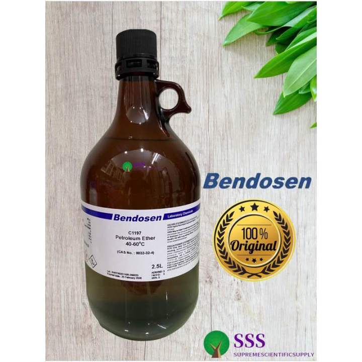 🔥[Ready stock]🔥Petroleum Ether 40–60 °C (Bendosen) ,2.5litre | Lazada