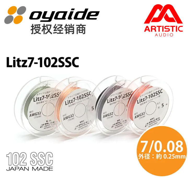 Oyaide Litz7 102SSC Ultra-Thin Audio Cable for Phonograph Arm And ...