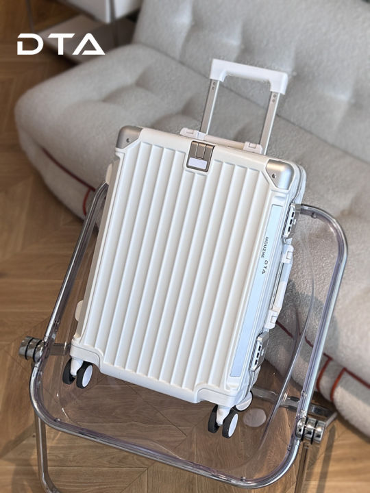 DTA Multi-Functional Aluminum Frame Luggage 20 Inch Travel Suitcase ...