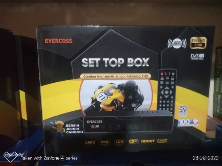 EVERCOSS T2MAX LUBY stb t2 set top box tv digital dvbt2 max prime dan ...