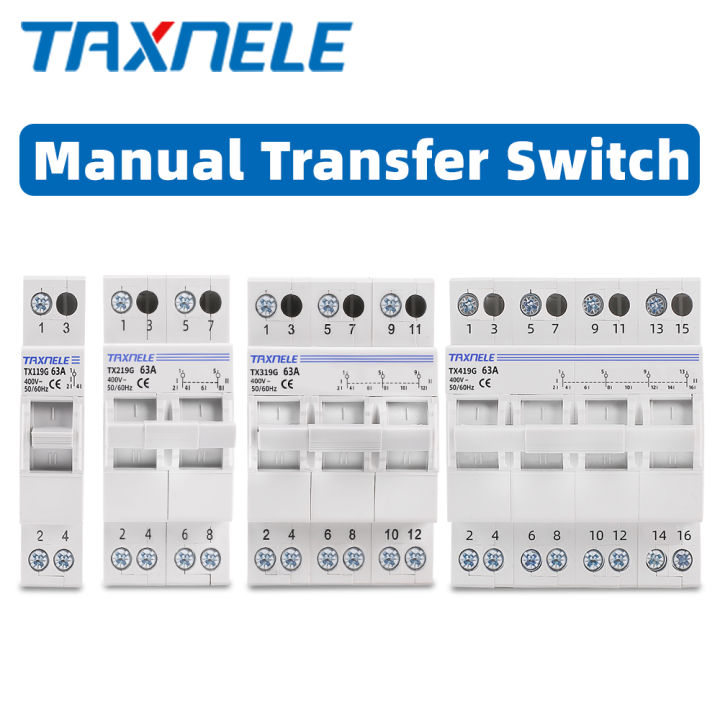 3P 40A 63A MTS Dual Power Manual Transfer Isolating Switch Interlock ...