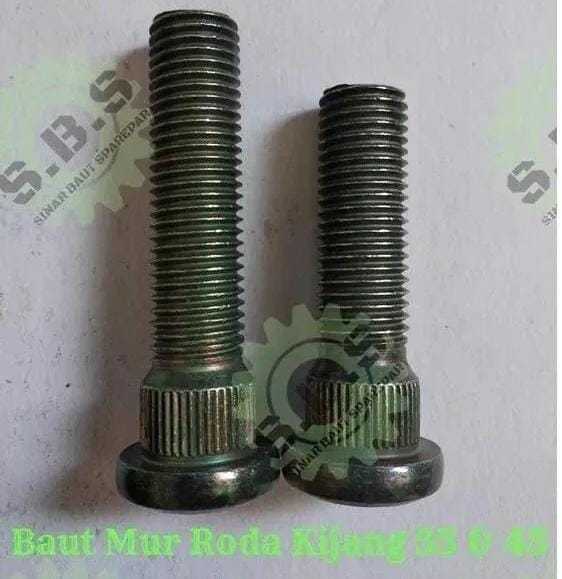 ( 1Biji ) Baut + Mur Roda Mobil Kijang Panjang / Pendek Baut Roda Mobil ...