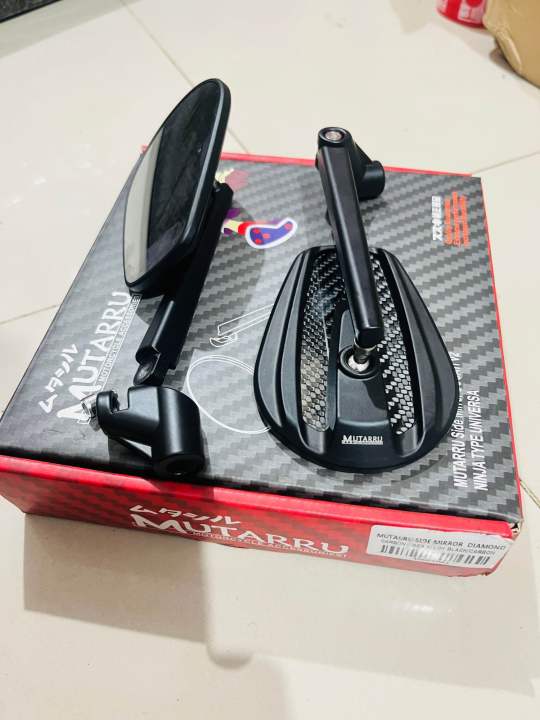 MUTARRU SIDE MIRROR DUCATI V2 CARBON (UNIVERSAL) | Lazada PH