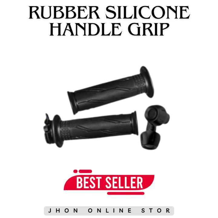 RUSI MOTOR Original HANDLE GRIP ASSEMBLY W/ BAR END | RUBBER SILICONE ...