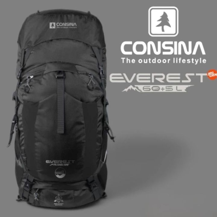 Carrier tas gunung consina expert series everest 60+5 liter | Lazada ...