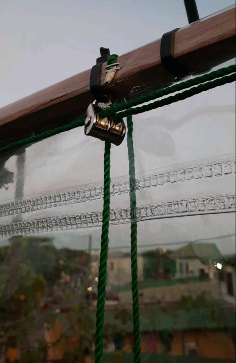 Clear Trapal Roll Up with pulley 5ftWx6ftH | Lazada PH