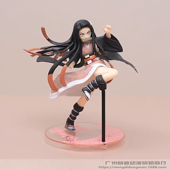 Action Figure Kimetsu No Yaiba Demon Slayer Nezuko Kamado Jump Kick ...