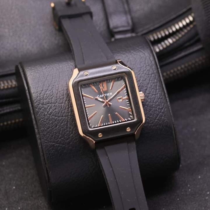 *Central Collection* Jam Tangan Cartier Rubber Tgl Aktif Uk 3.4 Cm ...