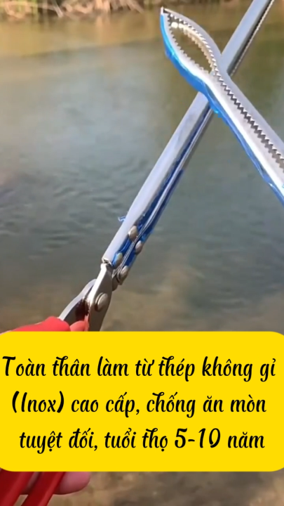 Kẹp Gắp Đa Năng Inox 304 - Gắp Thức Ăn, Bắt Cua, Nhặt Rác An Toàn & Vệ ...
