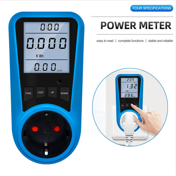 Digital Wattmeter 220V 110V AC Power Meter Electricy Consumption Energy ...