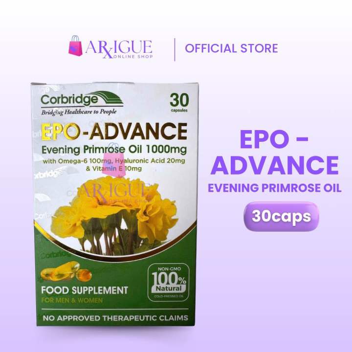 EPO-Advance Evening Primrose Oil 1000 mg 30 capsules | Lazada PH