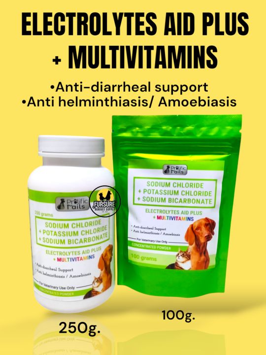 ELECTROLYTES AID PLUS + Multivitamins Concentrated Powder 250g & 100g ...