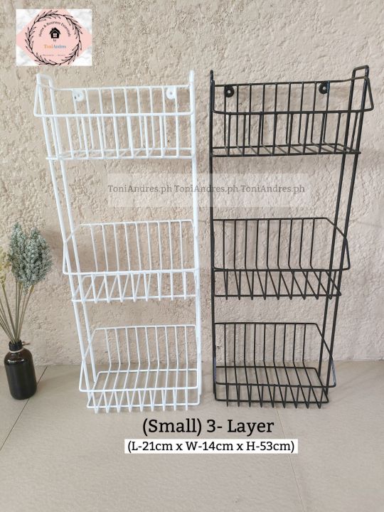 (Small) 3-Layer Kitchen Utility Rack Bathroom Rack Kitchen Storage ...