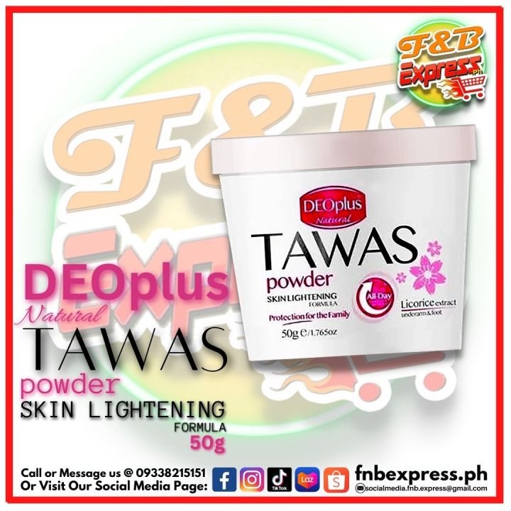 DeoPlus Natural Tawas Powder w/licorice 50g | Lazada PH