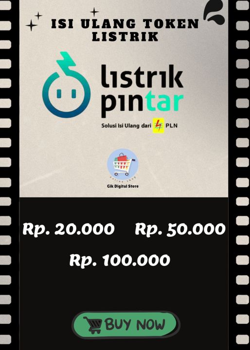 Voucher Fisik Token Listrik PLN – Nominal Sesuai Pilihan | Lazada Indonesia