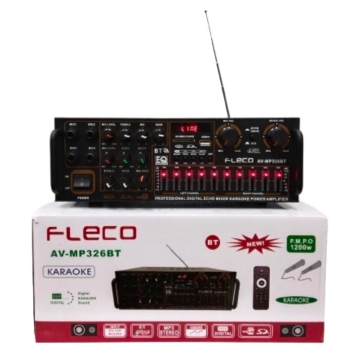 Power Ampli / Amplifier Bluetooth Stereo MP3 Player Radio FLECO AV ...