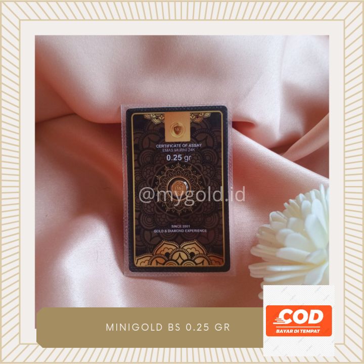 minigold 0.25 gram emas murni 24 karat kadar 99 bisa tukar antam GRATIS ...