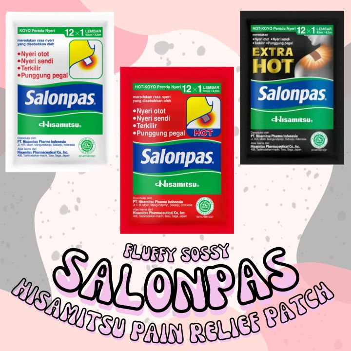 SALONPAS HISAMITSU MEDICATED PLASTER PAIN RELIEVER PATCH CLASSIC HOT ...